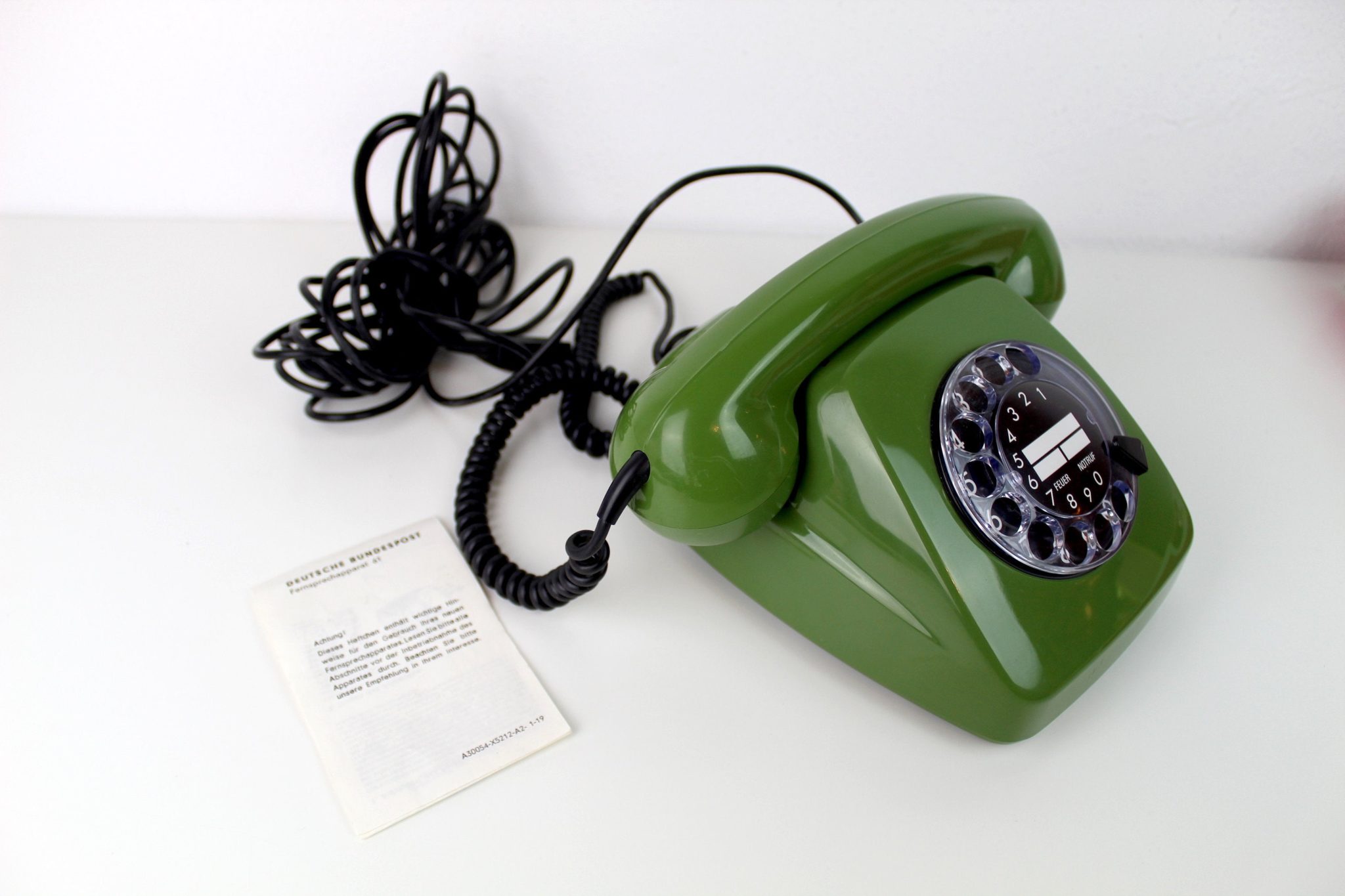 Telefon | Wählscheibe | Siemens | vintage | grün | Mon Ami(e) Vintage